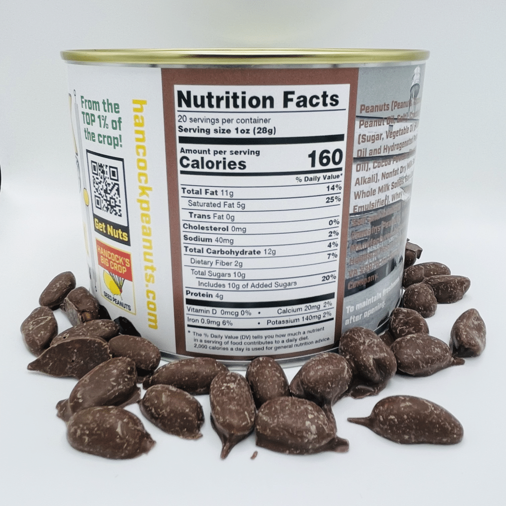 Hancock Peanut Company | Chocolate Covered Nuts | Peanuts